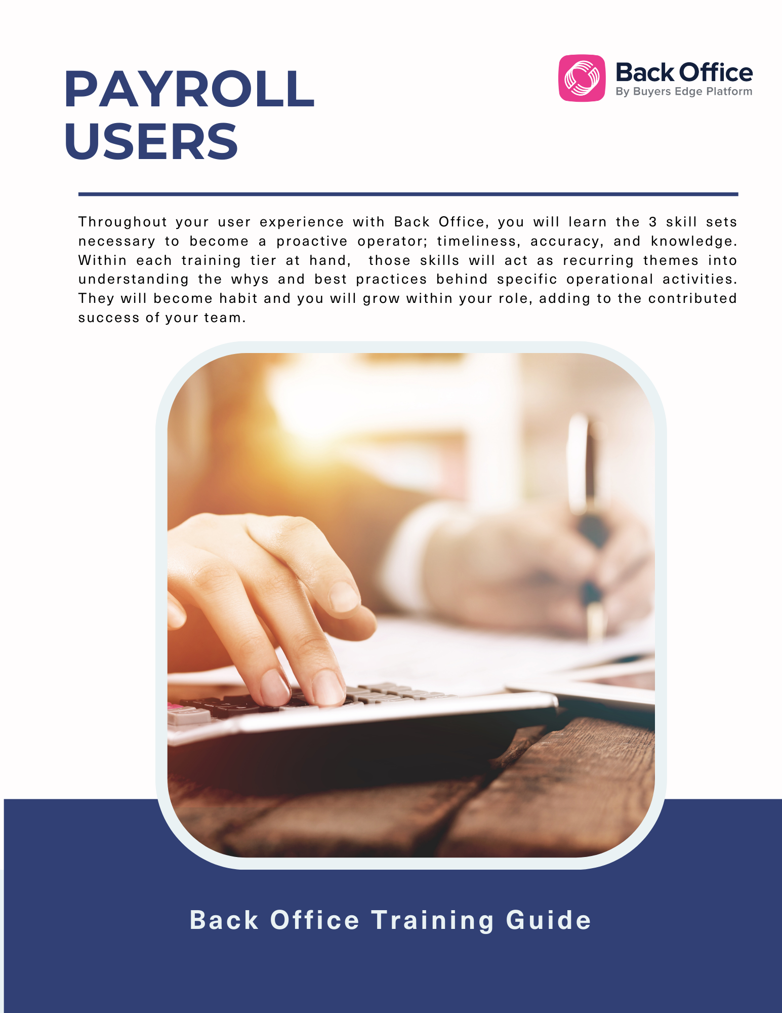 Payroll Only Training Guide – Back Office